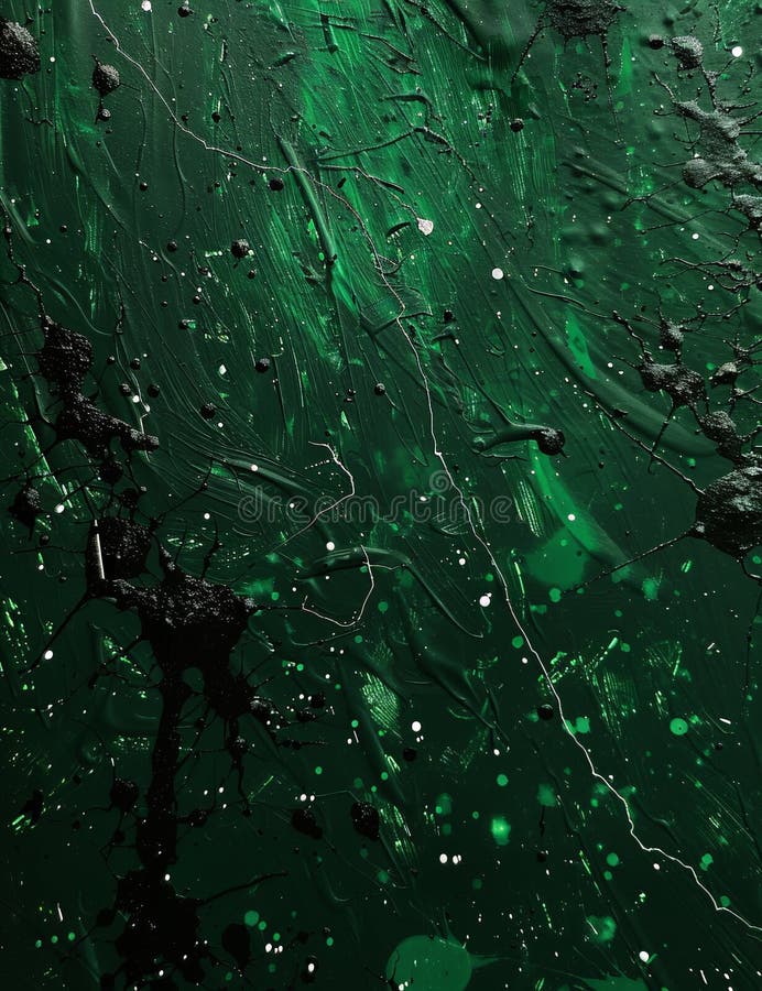 Abstract Green Paint Splatter Background Stock Illustration ...