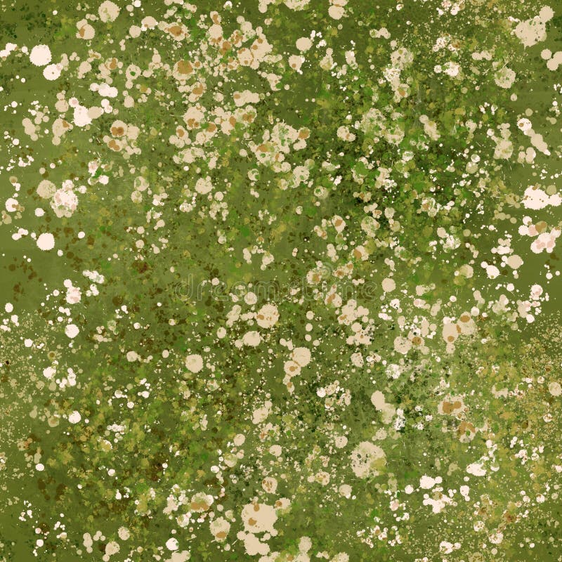 Abstract Green Painted Pattern with Layered Transparent Spots, Blots ...