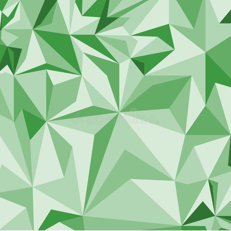 Abstract Green Pattern of Geometric Shapes Stock Vector - Illustration ...