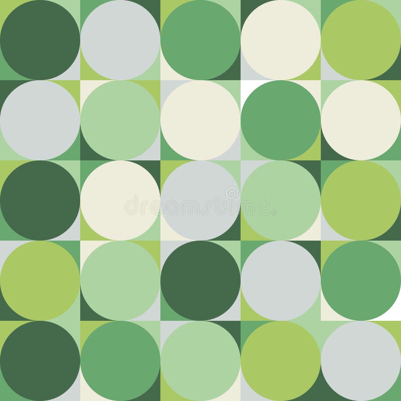The Abstract Green Pattern of Green Circles Stock Vector - Illustration ...