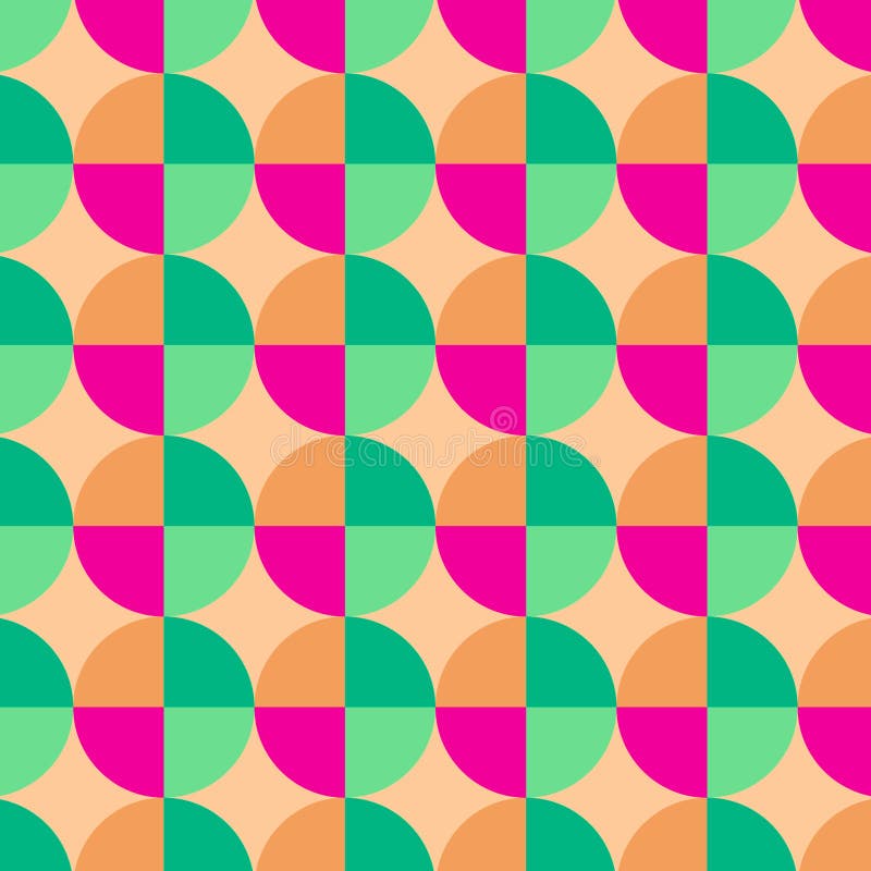 Abstract Green and Pink Geometric Pattern with Light Green Line and ...