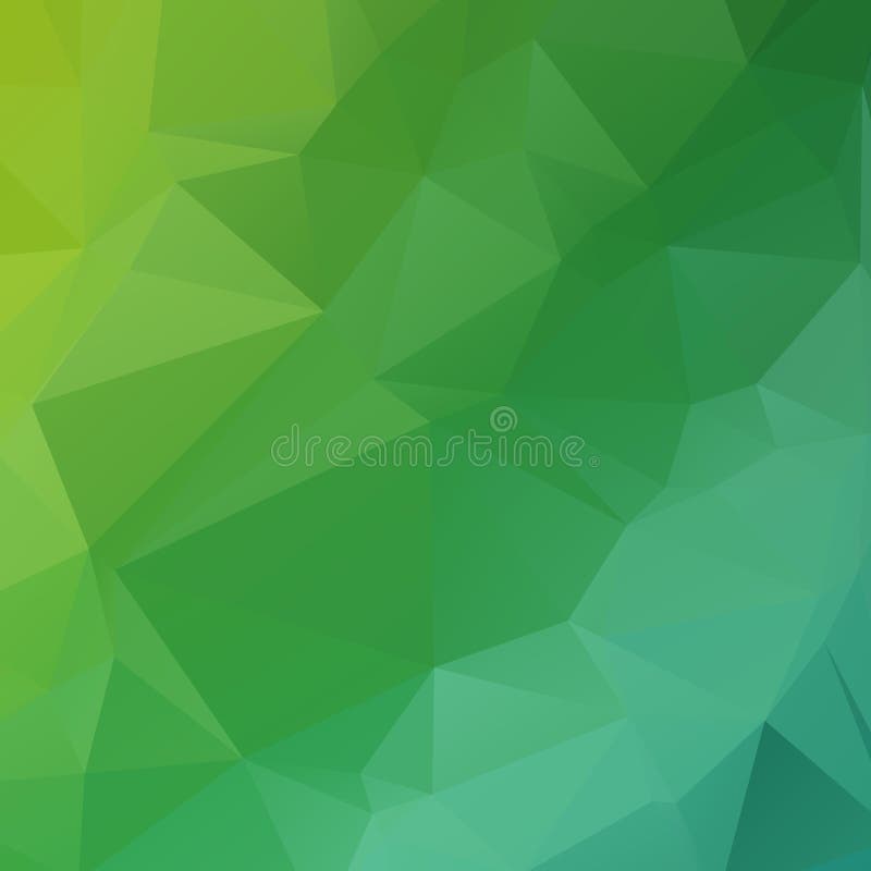 Abstract green polygon stock illustration. Illustration of poly - 113437192