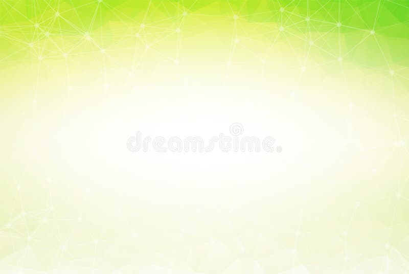 Abstract Green Polygonal Space Background with Connecting Dots and ...