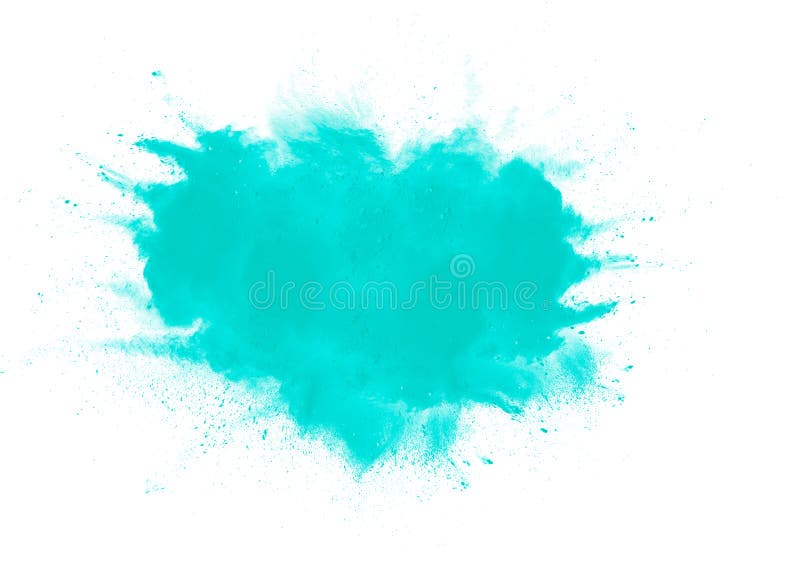 Abstract Multi Color Powder Explosion on White Background. Stock Image ...