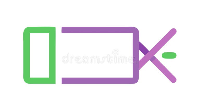 Abstract Green Purple Rectangle X Mark, Process Control Vector Design ...