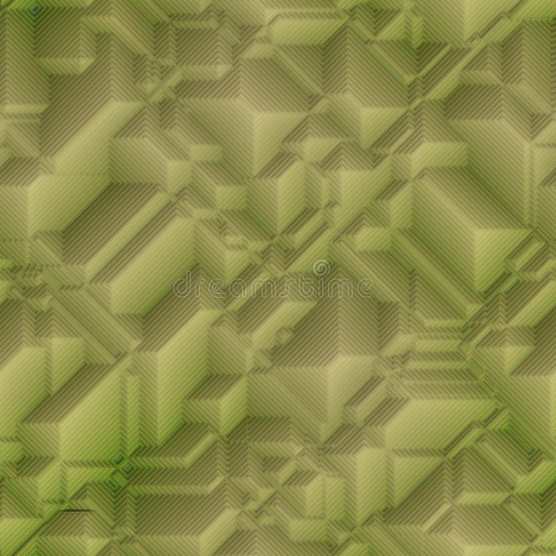 Abstract Green Pyramid and Square Optical Illusion Teaser Nature ...