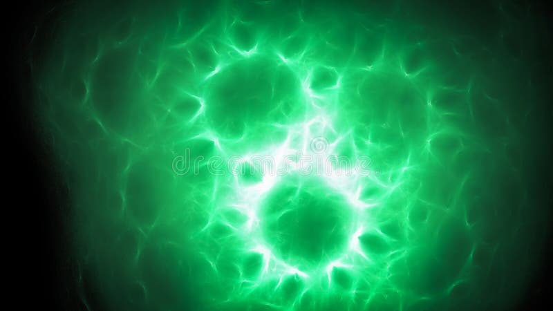 Abstract green radiation stock illustration. Illustration of lights ...