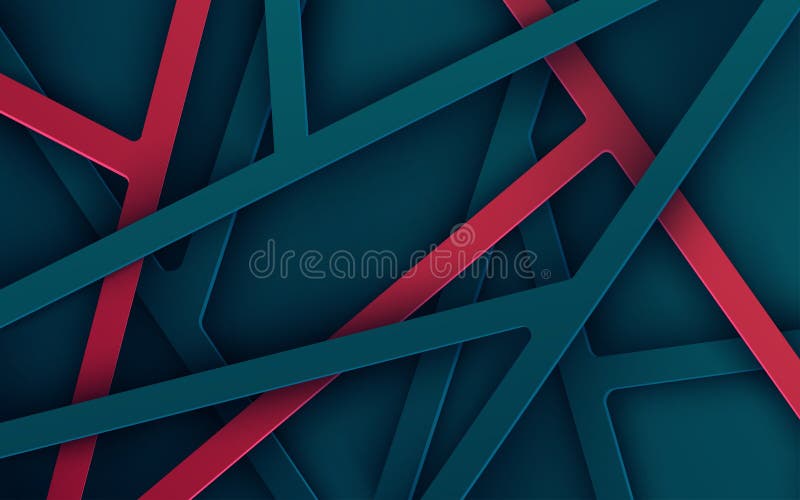 Abstract Green Red Dimension Line Triangle Background. Stock ...