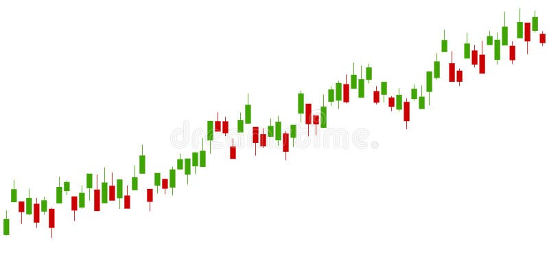 Green Red Growing Financial Linear Graph Chart Background Stock ...