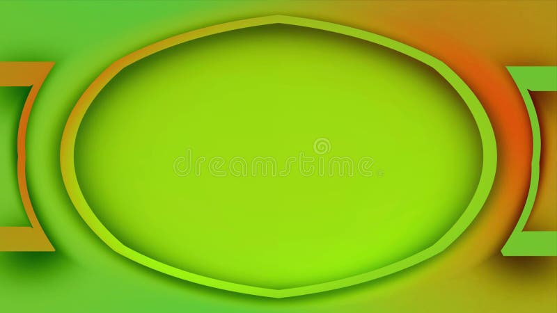 Abstract Green and Red Oval Frame Design Stock Video - Video of green ...