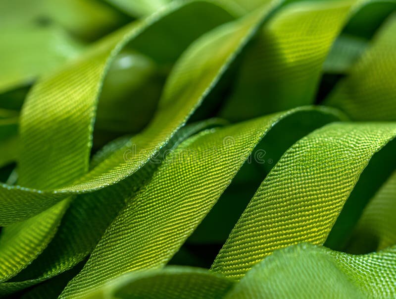 Abstract Green Ribbons Texture Stock Photo - Image of elegance ...