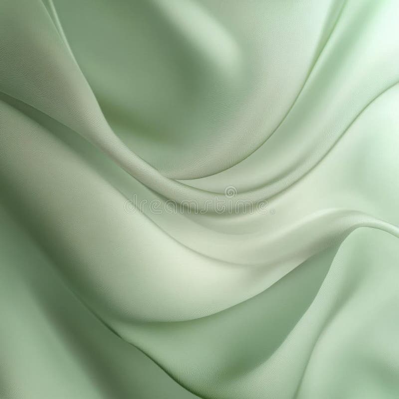 Abstract Green Silk Drape Background Stock Illustration - Illustration ...