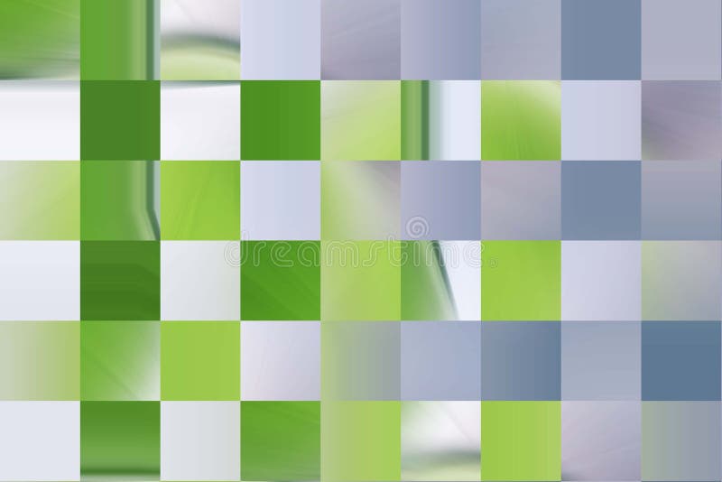 Abstract Green Silver Chess Pattern Wallpaper Stock Illustration ...