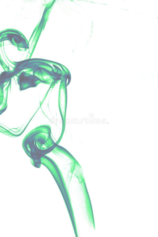 Abstract Green Smoke Pattern on White. Stock Illustration ...