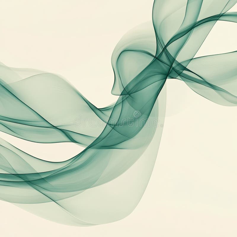 Abstract Green Smoke Wave stock illustration. Illustration of texture ...