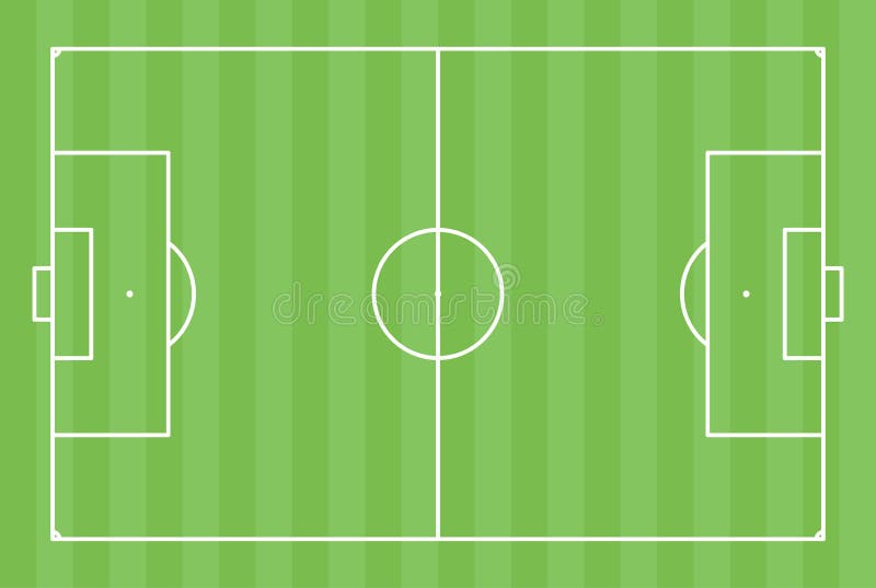 Abstract Green Soccer Field Stock Illustration - Illustration of pitch ...