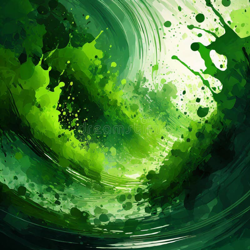 Abstract Green Splatter Background Stock Illustration - Illustration of ...