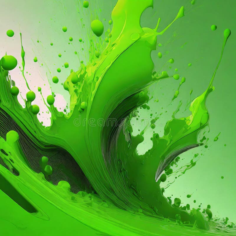 Abstract Green Splatter Background Stock Illustration - Illustration of ...
