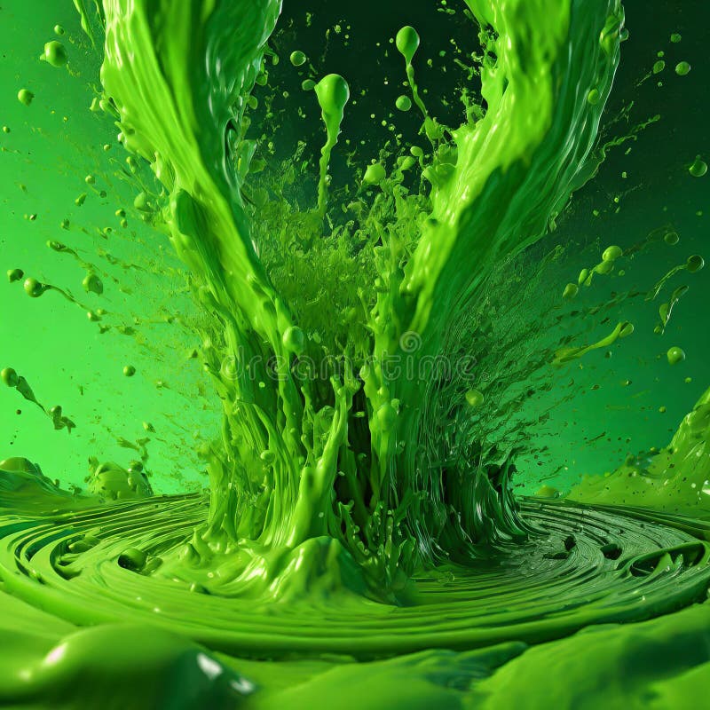 Abstract Green Splatter Background Stock Illustration - Illustration of ...