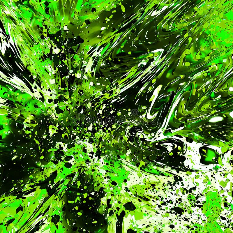 Abstract Green Splatter Background Stock Illustration - Illustration of ...