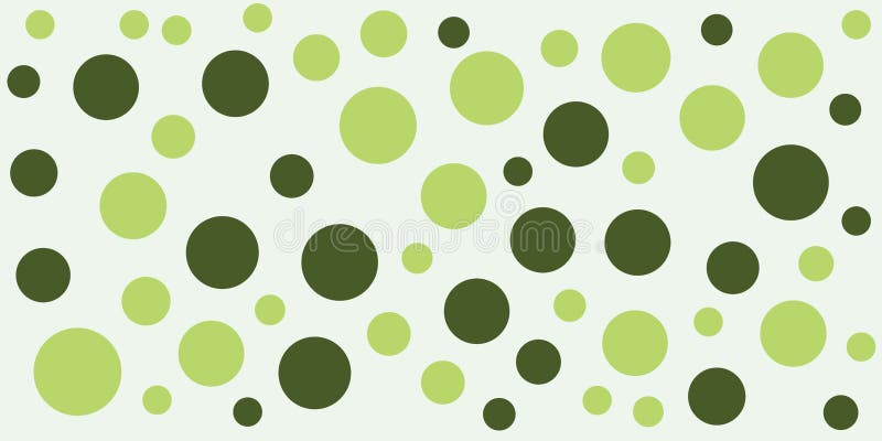 Abstract Green Spotted Pattern - Random Placed Spots of Various Sizes ...