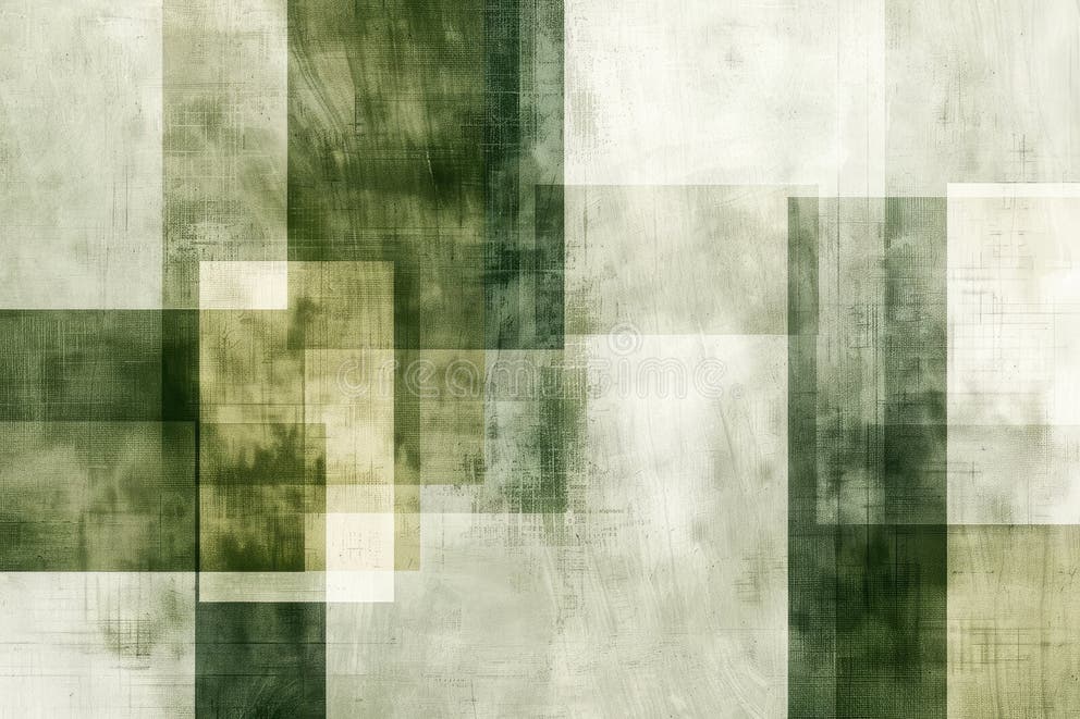 Abstract Green Square Repetitive Pattern Polygon Geometry in Background ...