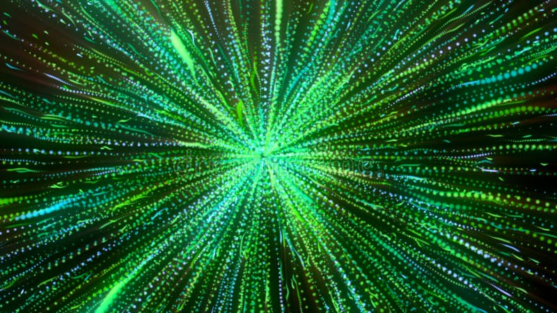 Spreading Particles Along Its Horizontal Line on Green Screen Stock ...