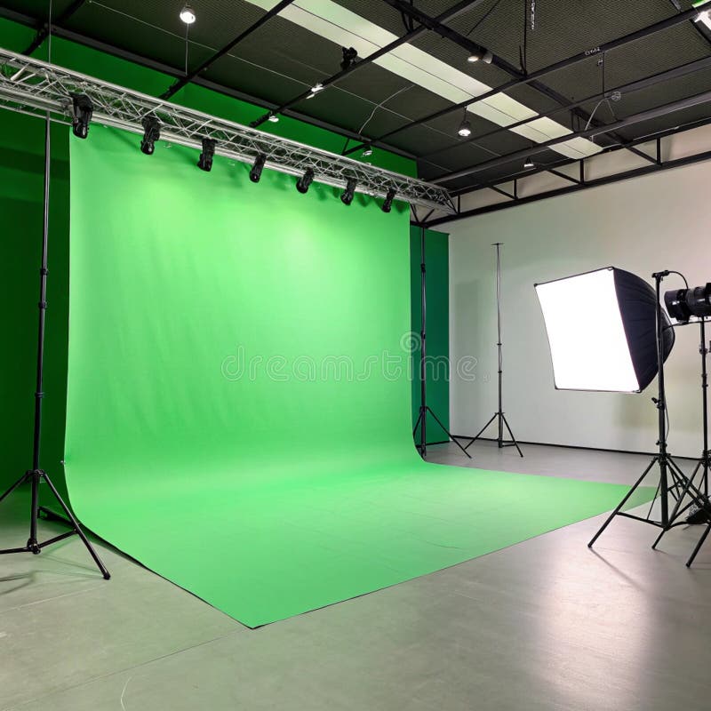 Abstract Green Studio Background for Product Presentation, Copy Space ...