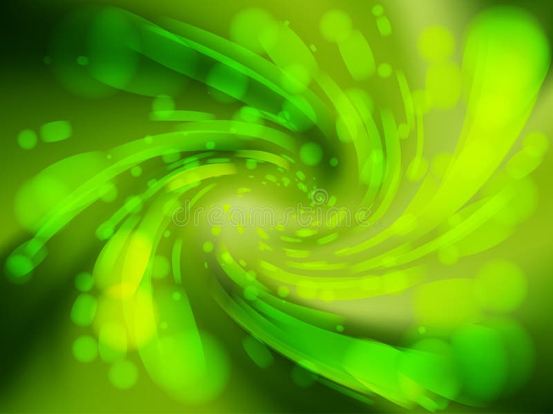 Abstract Green Swirl Background Stock Illustration - Illustration of ...