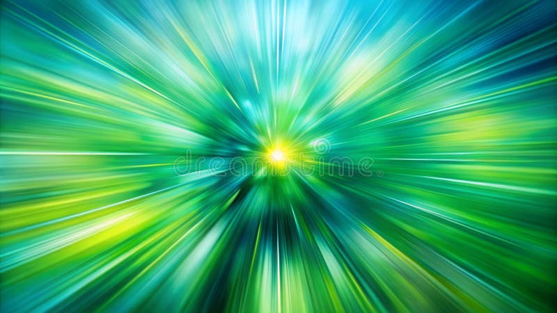 Abstract Green and Teal Radial Burst Dynamic Speed and Energy ...
