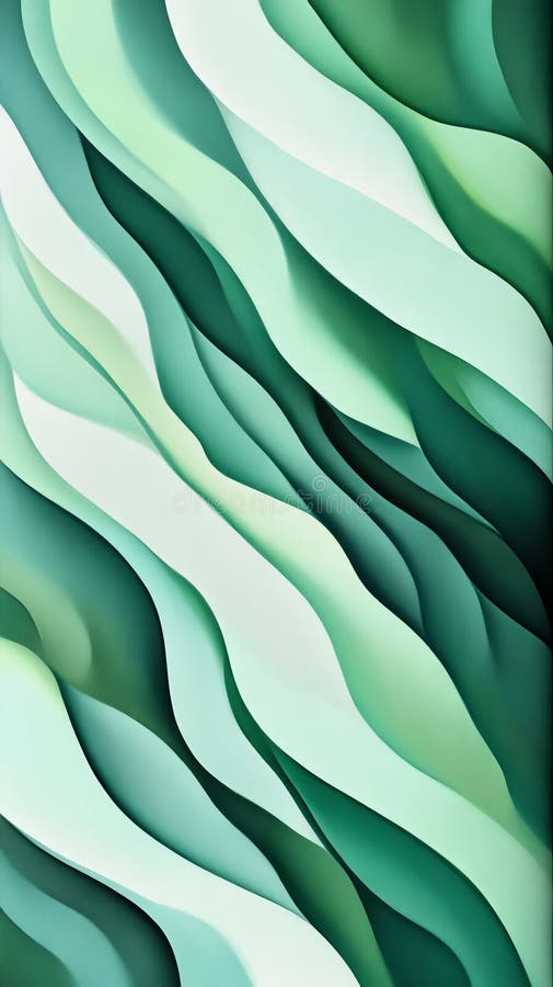 Abstract Green and Teal Wave Pattern Stock Photo - Image of gradient ...