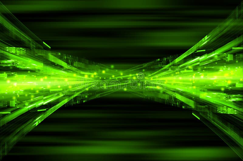 Dark Green Tech Abstract Background Stock Illustration - Illustration ...