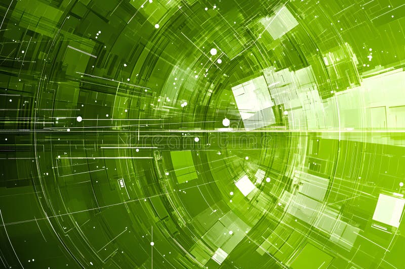 Abstract Green Technology Background. Futuristic Hi-tech Concept. Stock ...