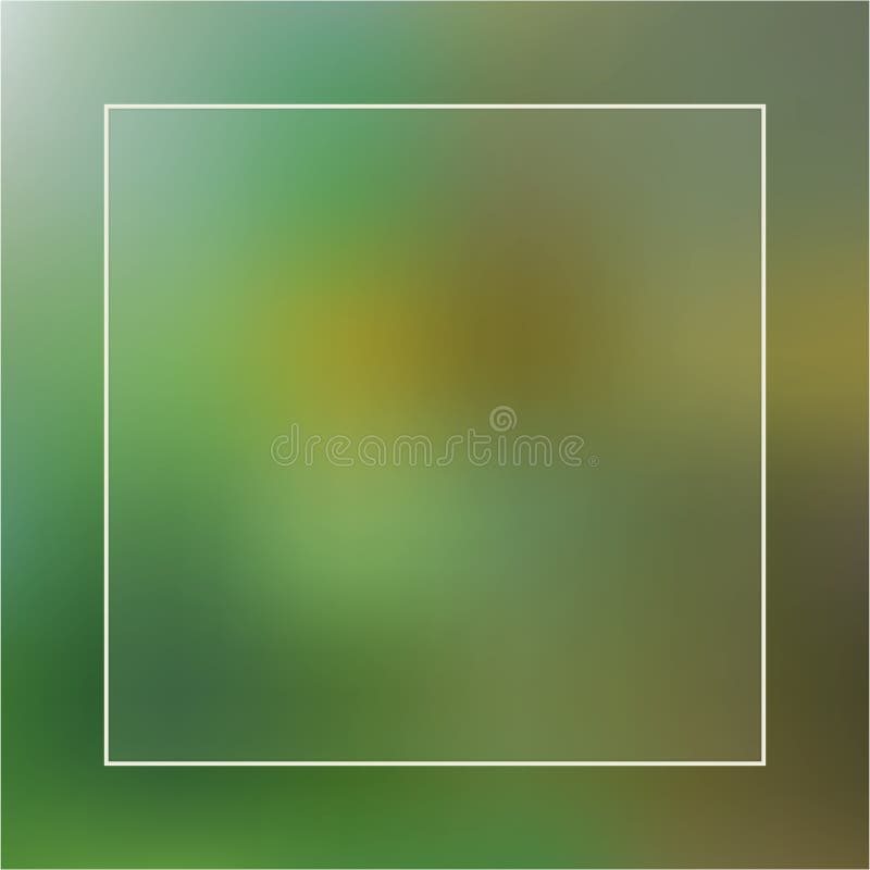 Abstract Green Tender Design with Square Frame Stock Vector ...