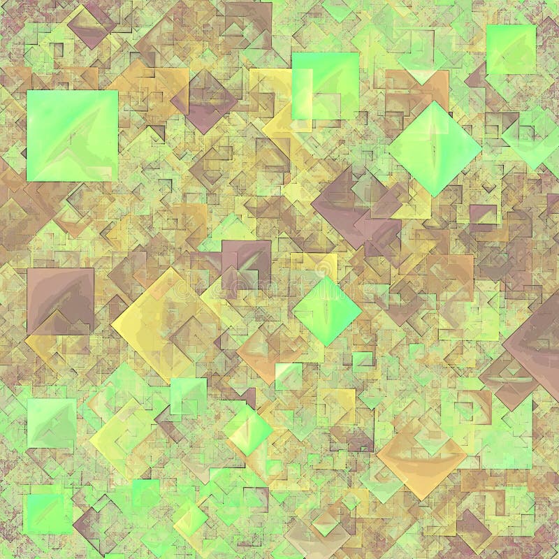 Abstract Green Transparent Squares Stock Illustration - Illustration of ...