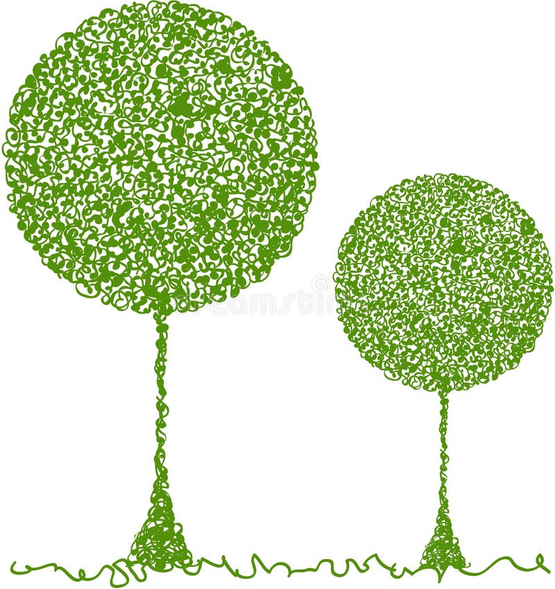 Abstract green tree stock illustration. Illustration of beauty - 13283042