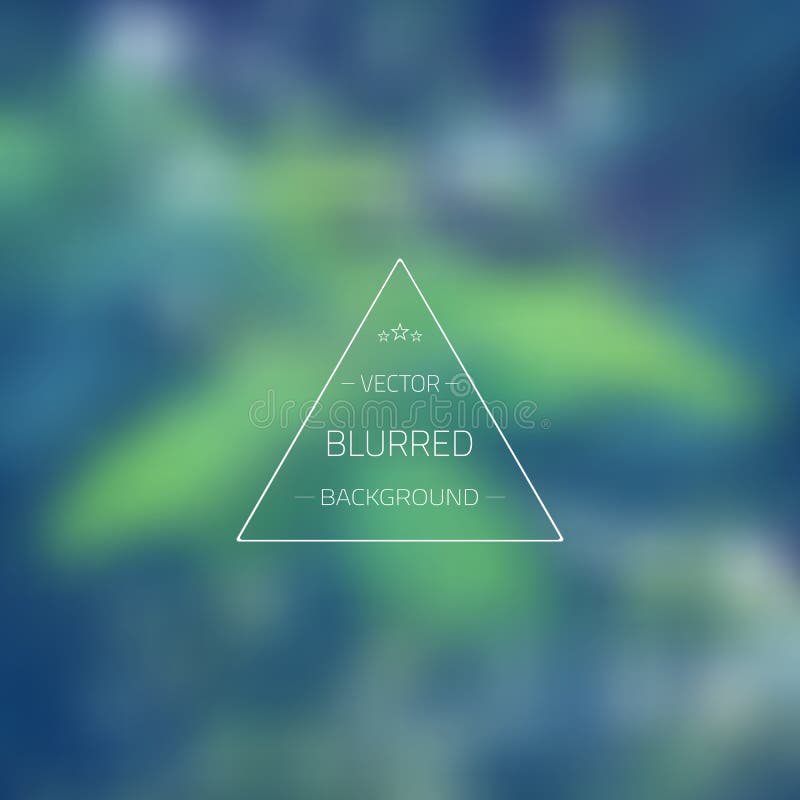 Abstract Green Tree Gradient Mesh Blurred Vector Stock Vector ...