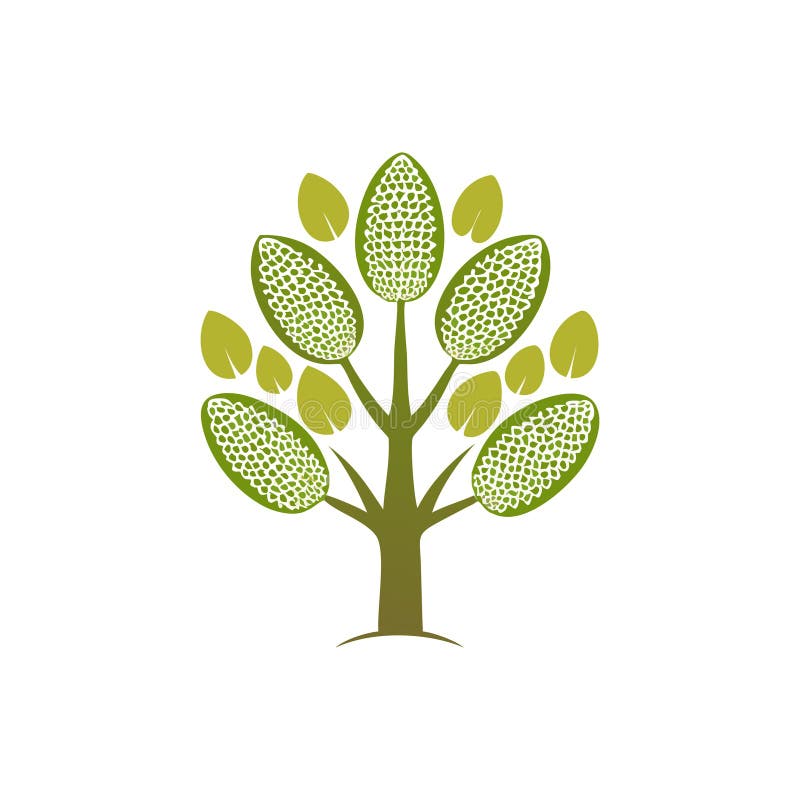 Abstract Green Tree Logo Design for Nature, Environment, and ...