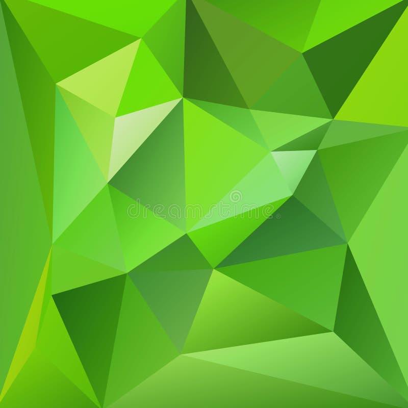Abstract Green Triangle Background Stock Vector - Illustration of form ...