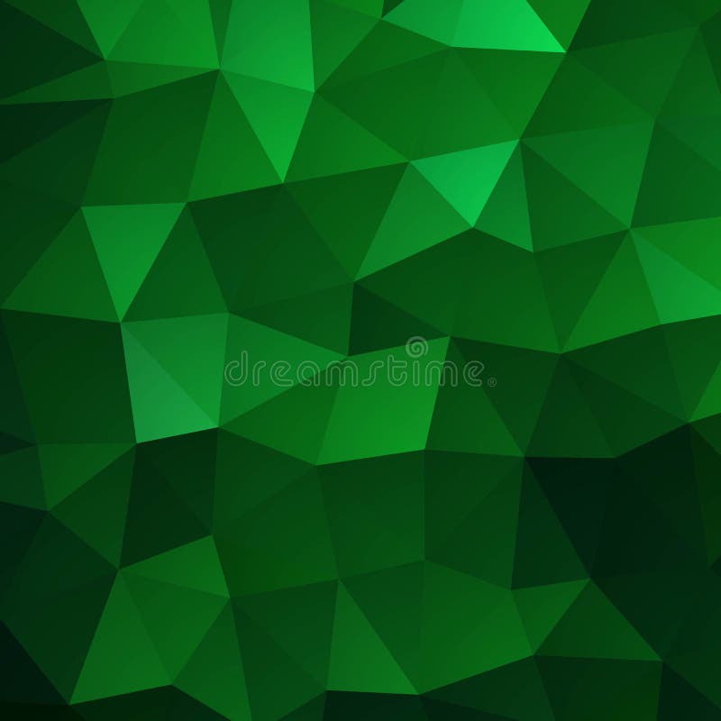 Abstract Green Triangles. Green Vector Illustration Stock Illustration ...