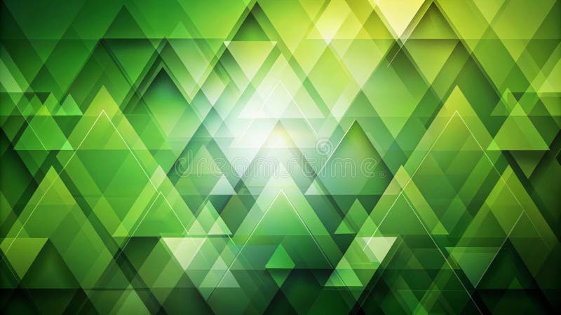 Abstract Green Triangular Geometric Pattern Background Design for ...