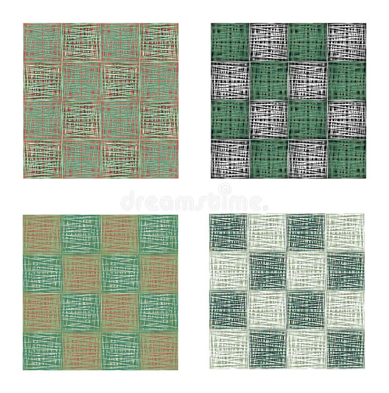 Abstract Green Urban Geometric Seamless Pattern Set. Squares, Stripes ... Abstract Green Urban Geometric Seamless Pattern Set. Squares, Stripes ...