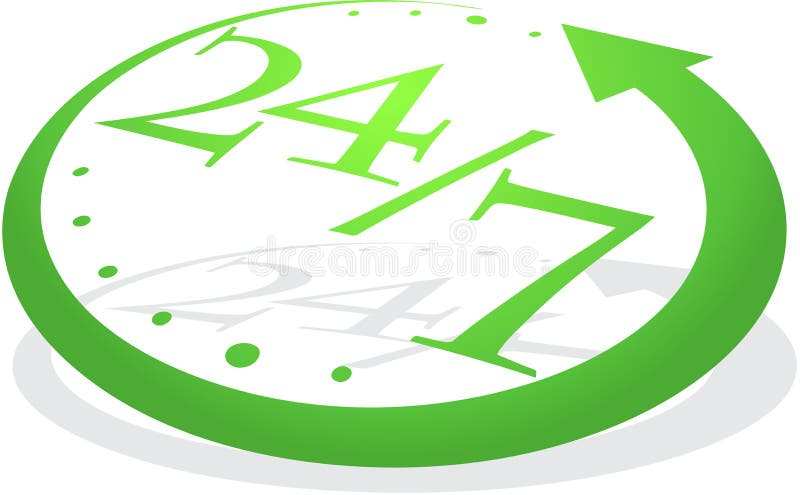 Abstract green watch stock vector. Illustration of number - 44162914