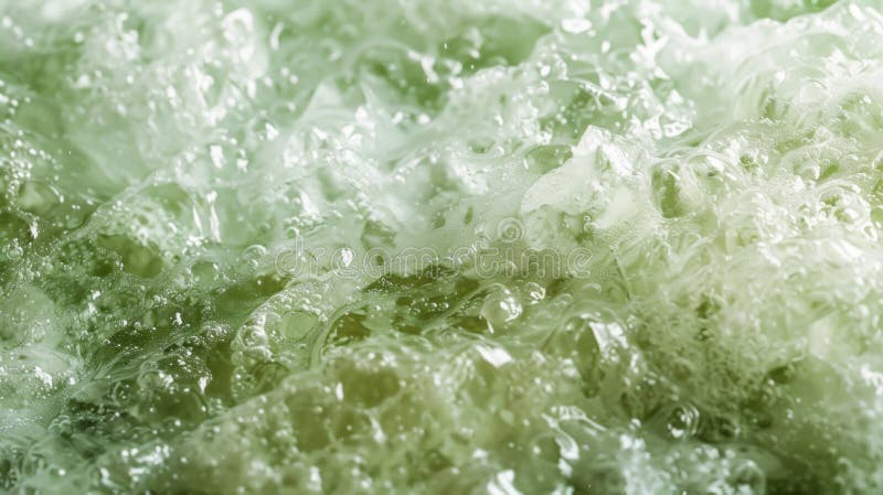 Abstract Green Water Texture Background, Fresh Bubbles and Ripple ...
