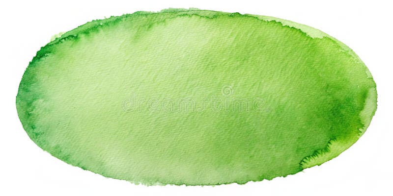 Abstract Green Watercolor Oval Shape Background for Design Projects ...