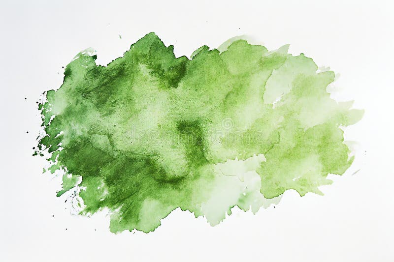 Abstract Green Watercolor Splash on White Paper, Watercolor Drop Stock ... Abstract Green Watercolor Splash on White Paper, Watercolor Drop Stock ...