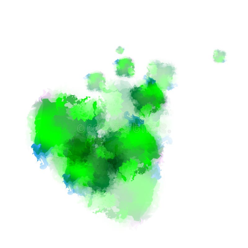 Green watercolor spread stock vector. Illustration of dangerous - 174617872