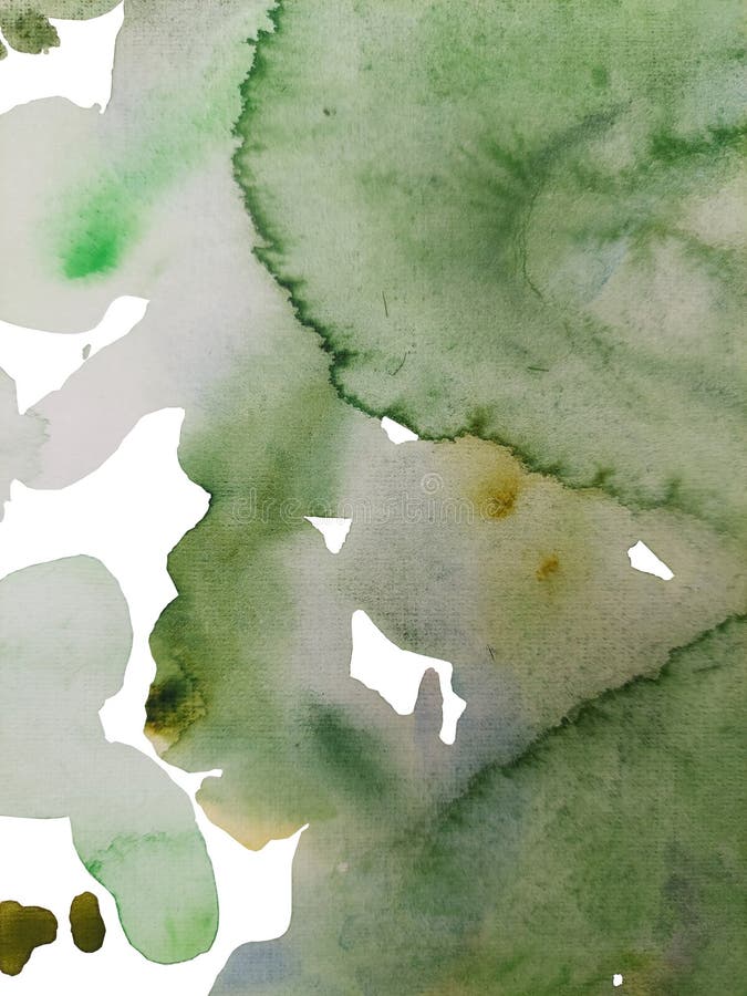 Abstract Green Watercolor Stain Texture Background. Stock Image - Image ...
