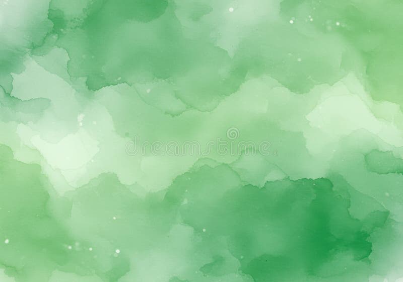 Abstract Green Watercolor Texture with Soft Gradients and Organic ...