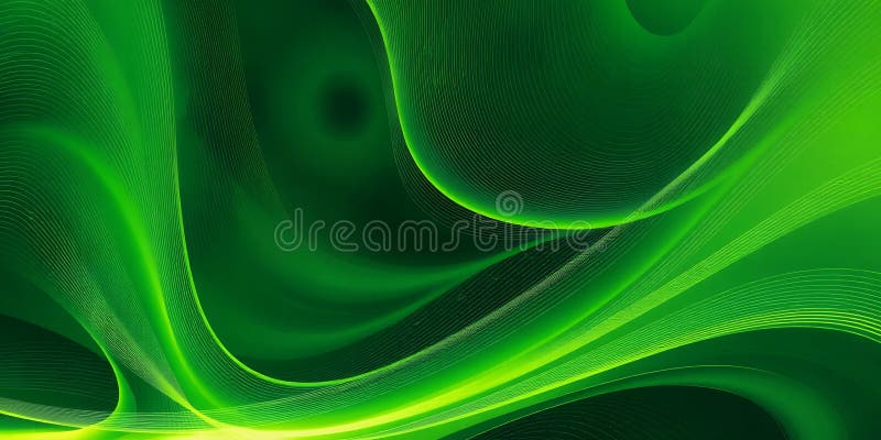 Abstract Green Wave Background Stock Illustration - Illustration of ...